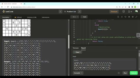Sudoku Solver Niteshsinghnitian Leetcodebacktracking Dsa Codelinkindescriptionbelow Youtube