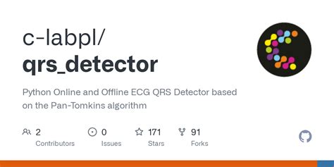 Github C Labplqrsdetector Python Online And Offline Ecg Qrs
