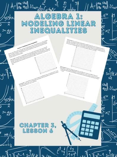 Modeling Linear Inequalities Word Problems Guided Notes And Independent