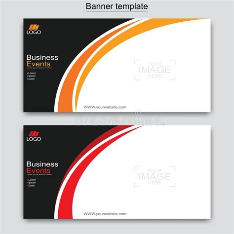 Vector Abstract Design Web Banner Template Web Design Elements Header Design Stock Vector