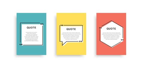 Premium Vector Quote Frames Blank Templates Set Speech Bubbles With Quote Marks