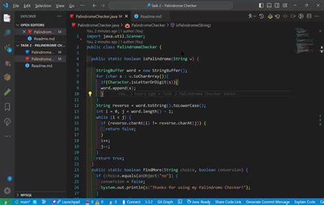Video Completed Palindrome Checker Project At Cognifyz Dhyaneshvar