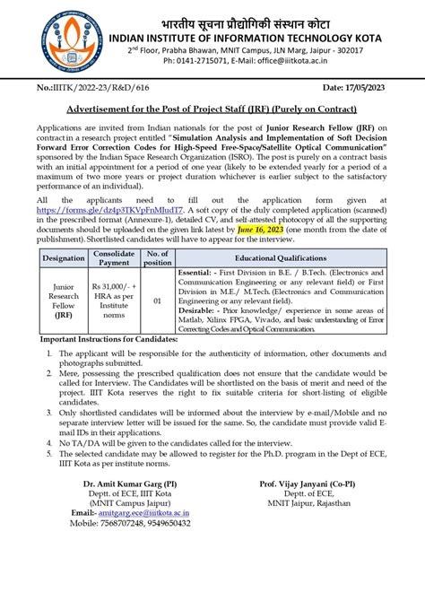 Dr Amit Kumar Garg On Linkedin Iiitkota