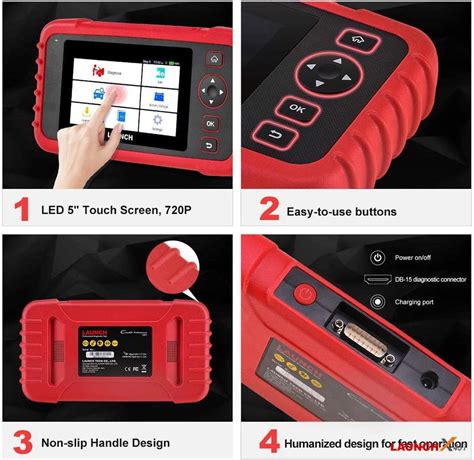 LAUNCH CRP123X 4 System Automotive Code Reader for Engine Transmission ABS SRS Diagnostics