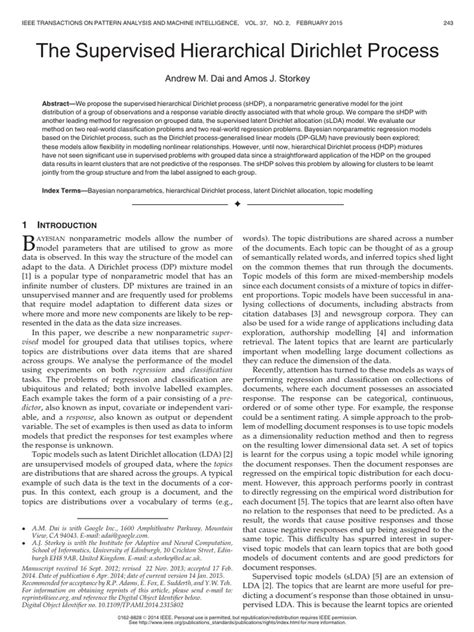 Thesupervisedhierarchicaldirichletprocess Pdf Linear Regression Regression Analysis