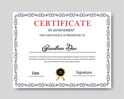Professional Certificate Template College Diploma Certificate Template 14485883 Vector Art At