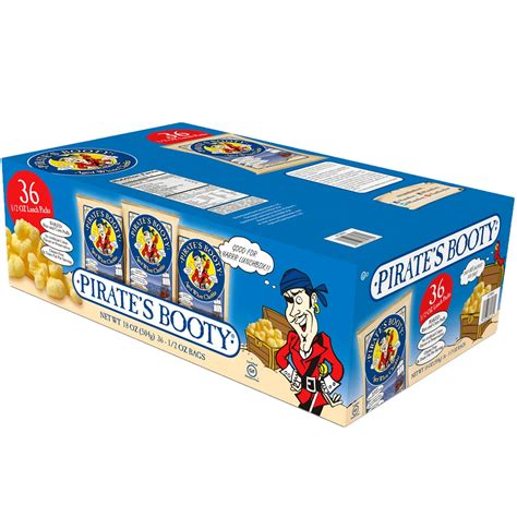 Pirates Booty Aged White Cheddar Cheese Snack Puffs Lunch Packs 0 5