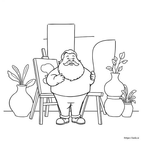 Fernando Botero Para Colorear