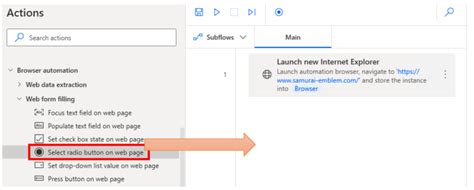 Select Radio Button On Web Page Actionpower Automate Desktop Kaizenpersonal Computer Work