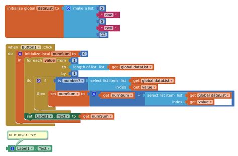 Sum Numerical Elements Of A List MIT App Inventor Help MIT App Inventor Community
