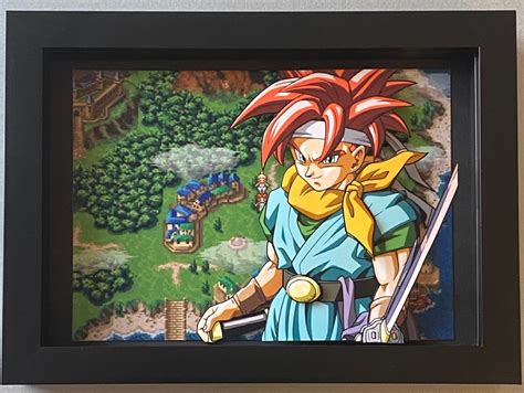 chrono trigger world map 3d art etsy