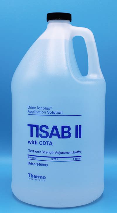 Tisab Ii Buffer For Use W Fluoride Ise Apha For Fluoride 38 Ltr