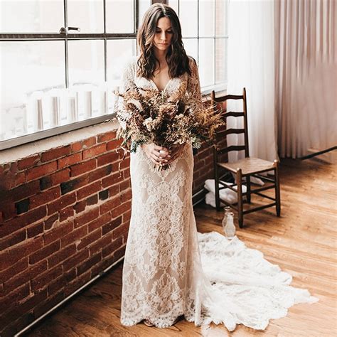 Bohemian Floral Wedding Dress 60 Photos