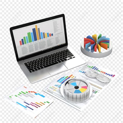 3d 디지털 마케팅 분석차트전시실업가 Png 일러스트 무료 다운로드 Lovepik