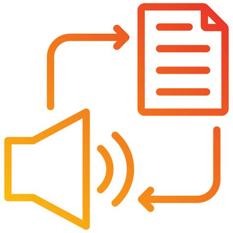 Speech Synthesis Generic Gradient Outline Icon