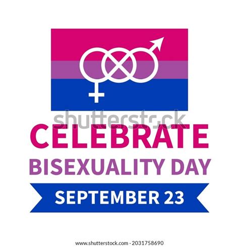 Bisexuality Day Typography Poster Bisexual Pride Stock Vector Royalty