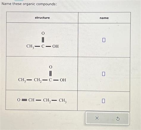 Solved Name these organic compounds: | Chegg.com