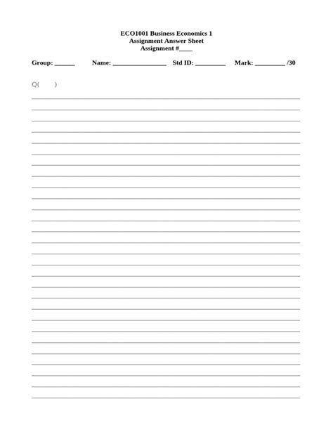 Eco1001 Business Economics Assignment Pdf