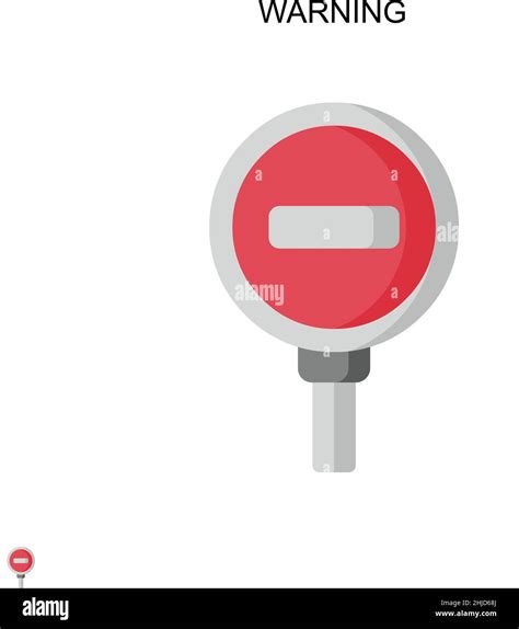 Warning Simple Vector Icon Illustration Symbol Design Template For Web Mobile Ui Element Stock