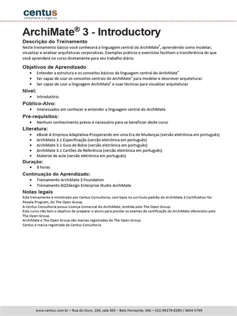 Archimate 3 Introductory V3 Pdf