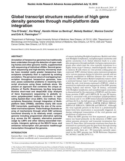 pdf global transcript structure resolution of high gene density