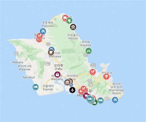 하와이 여행 지도 상식닷컴