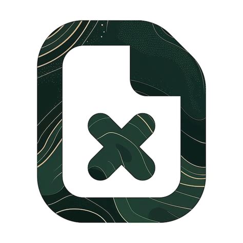 Premium Photo Delete Document Icon Green Marble Gold Texture