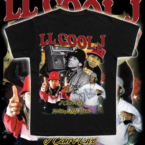Ll Cool J T Shirt Design Vintage Rap Bootleg Tees Design Ready To Print Hip Hop Artist 90s