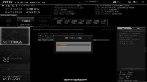 How To Enable Or Disable Msi Integrated Graphics