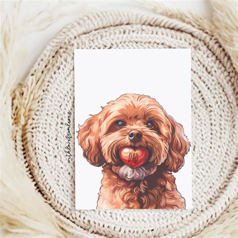 Cavapoo Birthday Anniversary Mothers Day Fathers Day Thank You Greeting