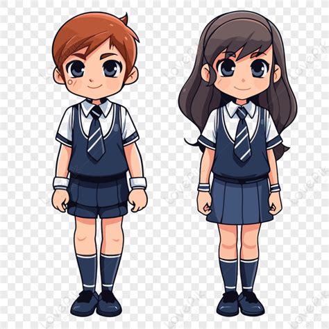 Lovepik صورة Eps 380593676 Id الرسومات بحث صور الزي المدرسي زوجين