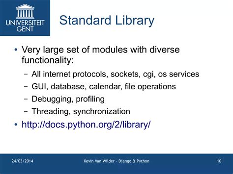 Django And Python Introduction Ugent Ppt