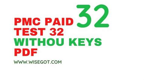 PMC PAID TESTS Wisegot