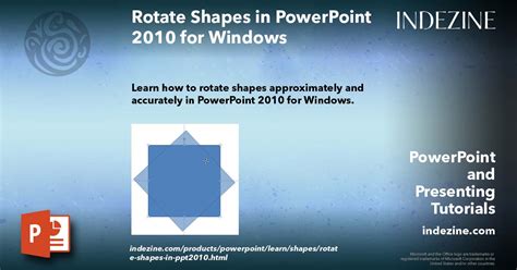 Rotate Shapes In Powerpoint 2010 For Windows