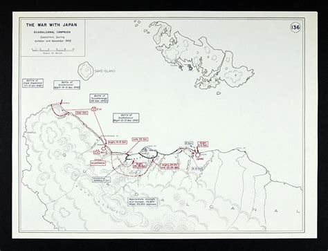 Battle Of Guadalcanal Map