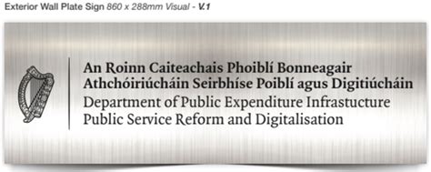 Department Of Infastructure Sign Was Installed On Kildare St After