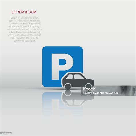 평면 스타일의 주차 아이콘 흰색 격리 된 배경에 자동 스탠드 벡터 그림입니다 도로 표지판 비즈니스 개념 거리에 대한 스톡 벡터 아트 및 기타 이미지 Istock