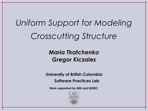 Ppt Uniform Support For Modeling Crosscutting Structure Powerpoint Presentation Id6921894