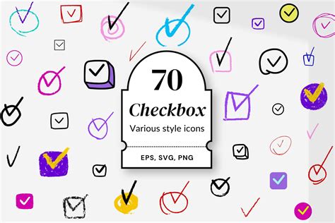 70 Checkbox Icons Graphic Objects ~ Creative Market