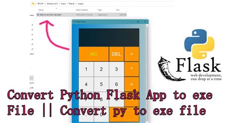 Convert Python Flask App To Exe File Convert Py To Exe File Tutorial