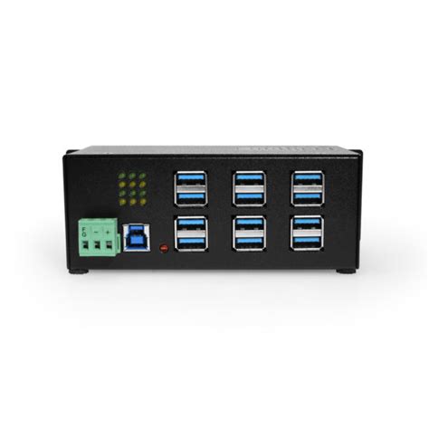 12 Port Industrial Usb 32 Gen 1 Hub W Port Status Leds Coolgear