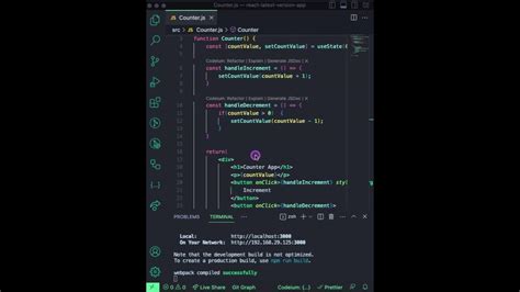 Counter App Using Reactjs Shorts Reactjs Javascript Youtube