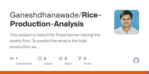 Github Ganeshdhanawade Rice Production Analysis This Project Is Helpull For Those Farmer