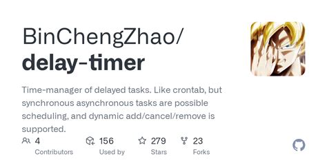 GitHub BinChengZhao Delay Timer Time Manager Of Delayed Tasks Like Crontab But Synchronous