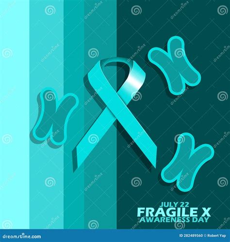 Fragile X Awareness Month July Vector Banner Poster 280579540