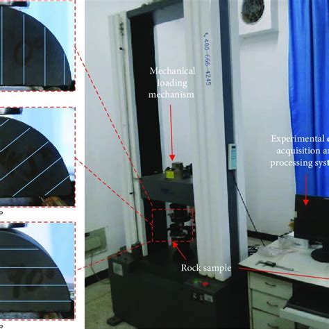 The Picture Of Static Test Setup And Test Rock Sample Download