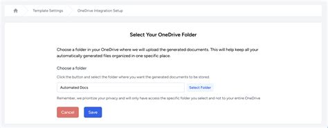 onedrive integration automated docs