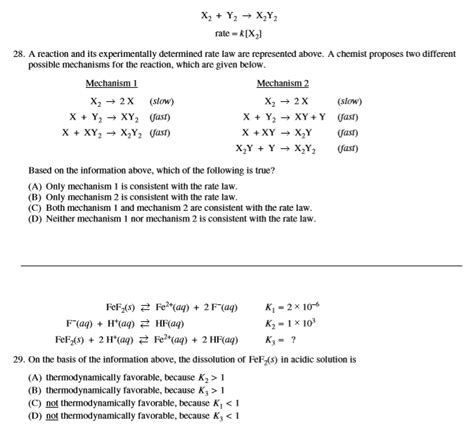 Solved Rate Kx 28 A Reaction And Its Experimentally