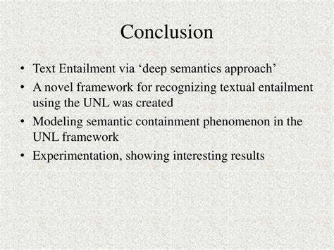 Ppt Recognizing Textual Entailment Using Unl Framework Powerpoint