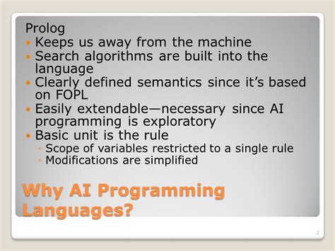 Prolog 1 Why Ai Programming Languages Prolog Keeps Us Away From The
